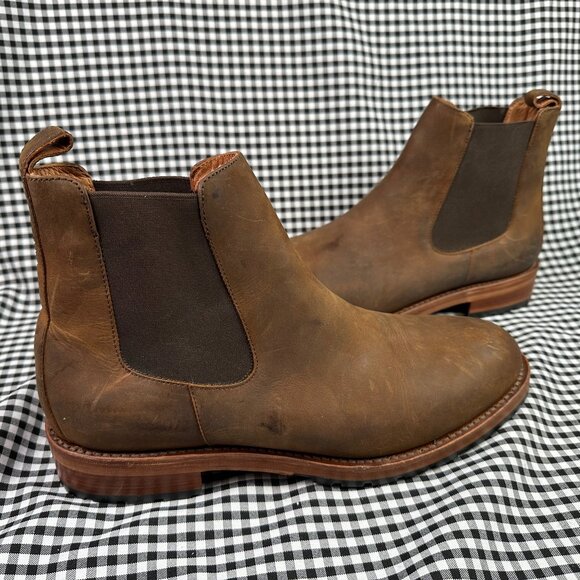 Patina | Shoes | Portland Leather Patina Brown Rustic Leather Chelsea ...